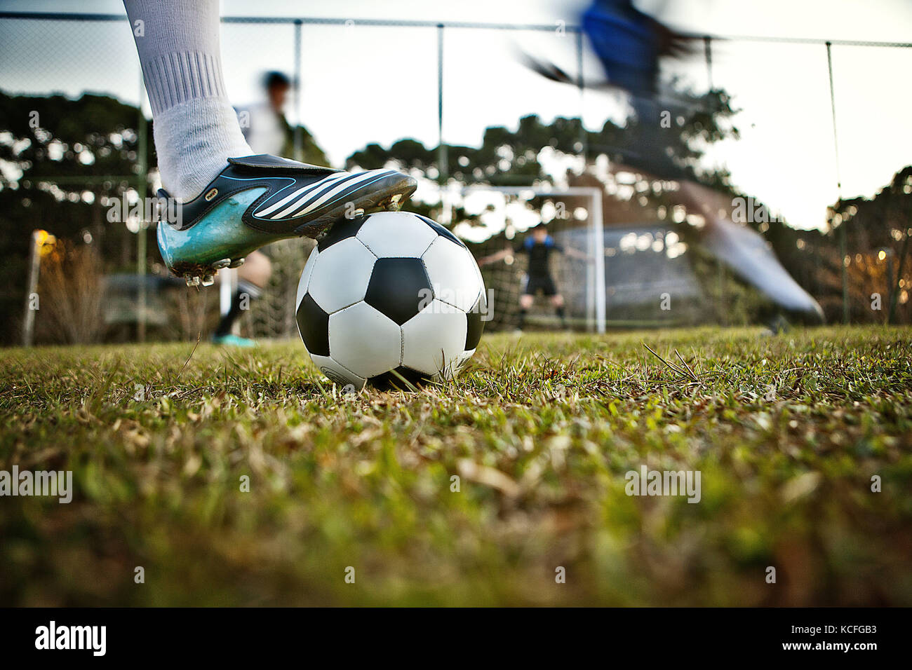 People, Men, Playing Soccer Stock Photo - Alamy