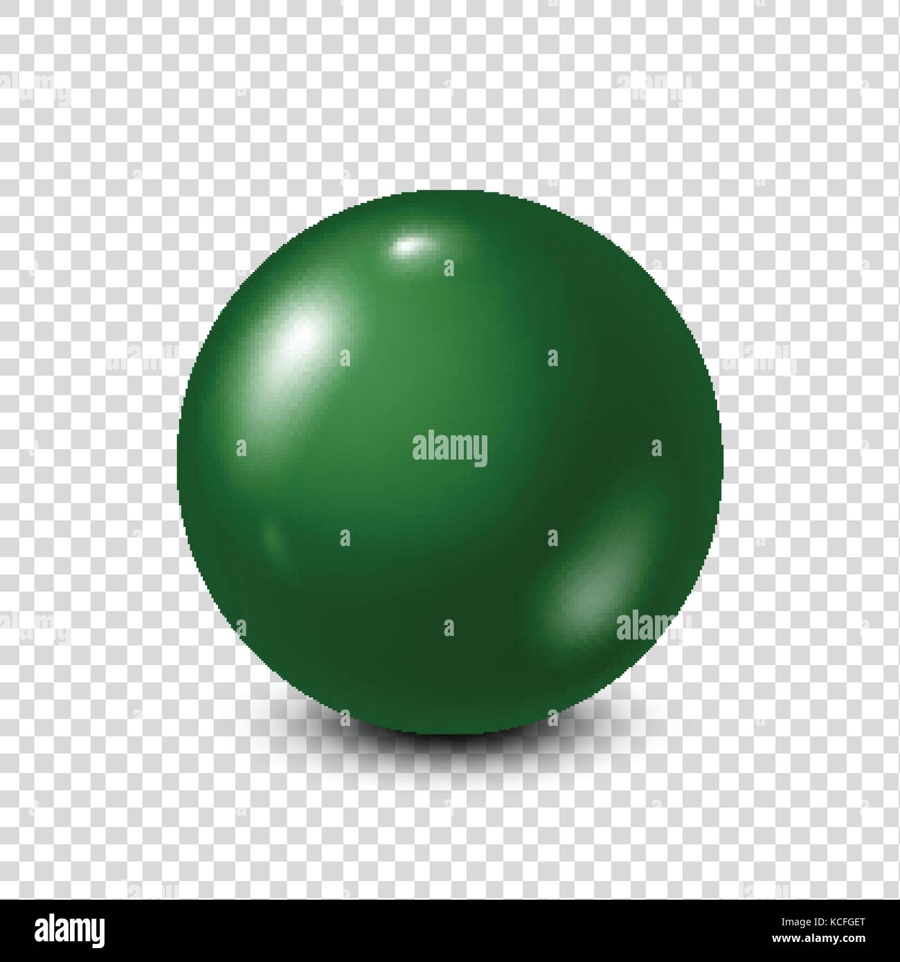 Green lottery, billiard,pool ball. Snooker. Transparent background ...