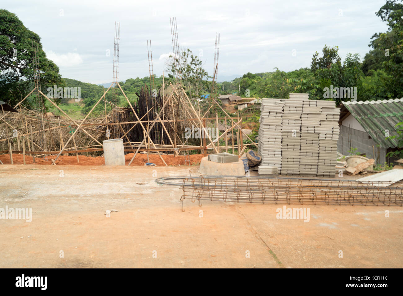 Visit to the nature in Chiang Rai, Akha mountain village Stock Photo ...