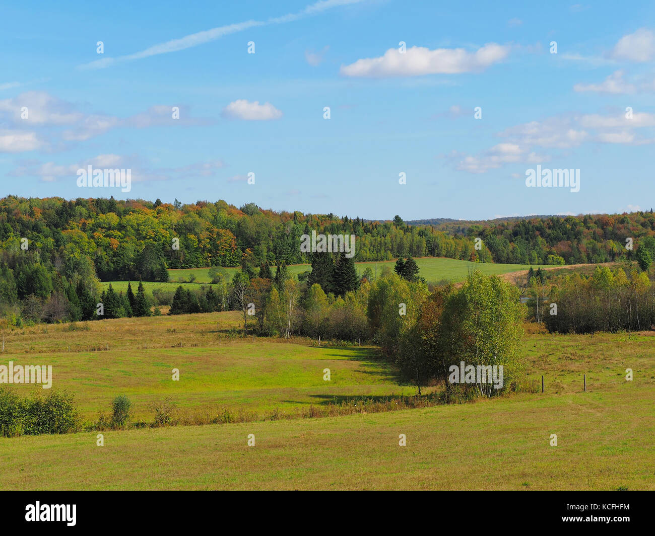 Quebec, Canada. Small sale farming landscape Stock Photo - Alamy
