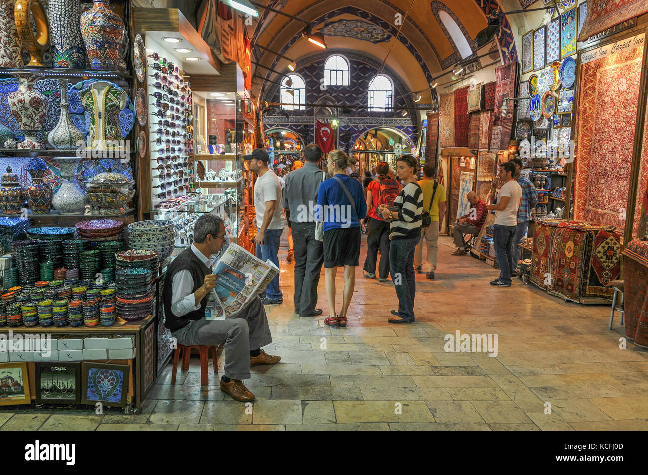 Grand Bazaar, Kapali Carsi, Istanbul, Turkey Stock Photo - Alamy