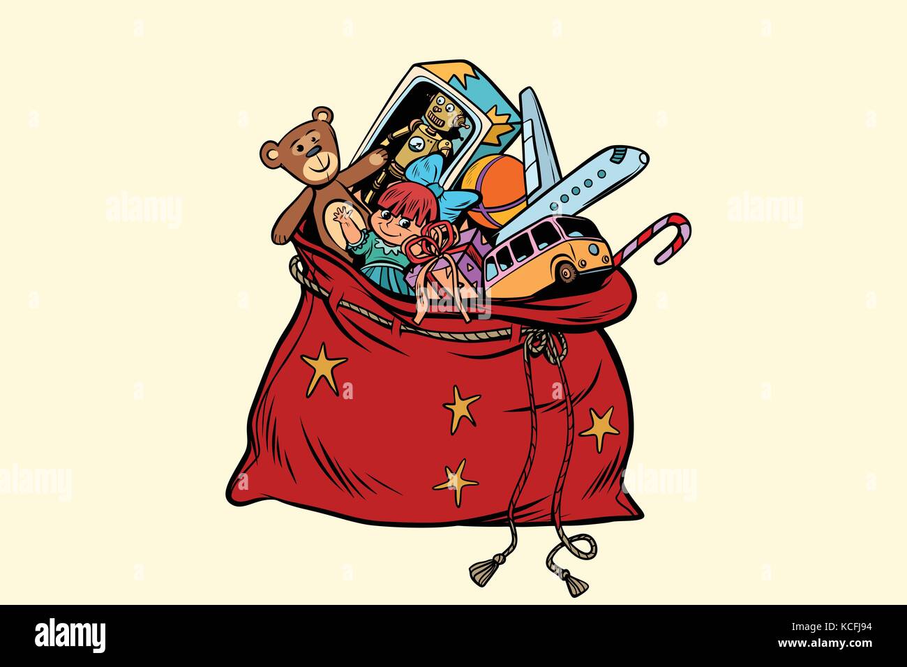 Christmas present wrapped Stock Vector Images - Alamy