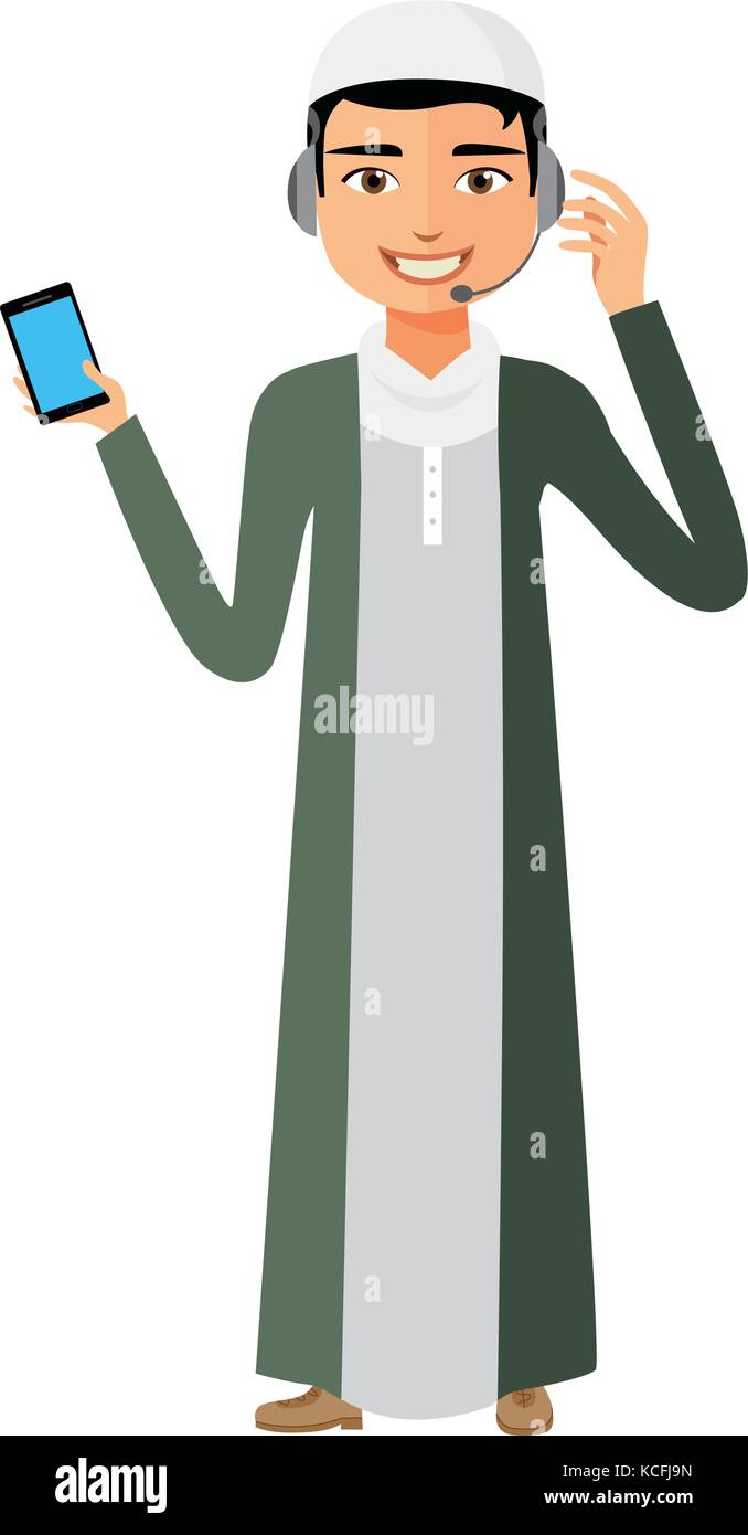 Call center middle east Stock Vector Images - Alamy