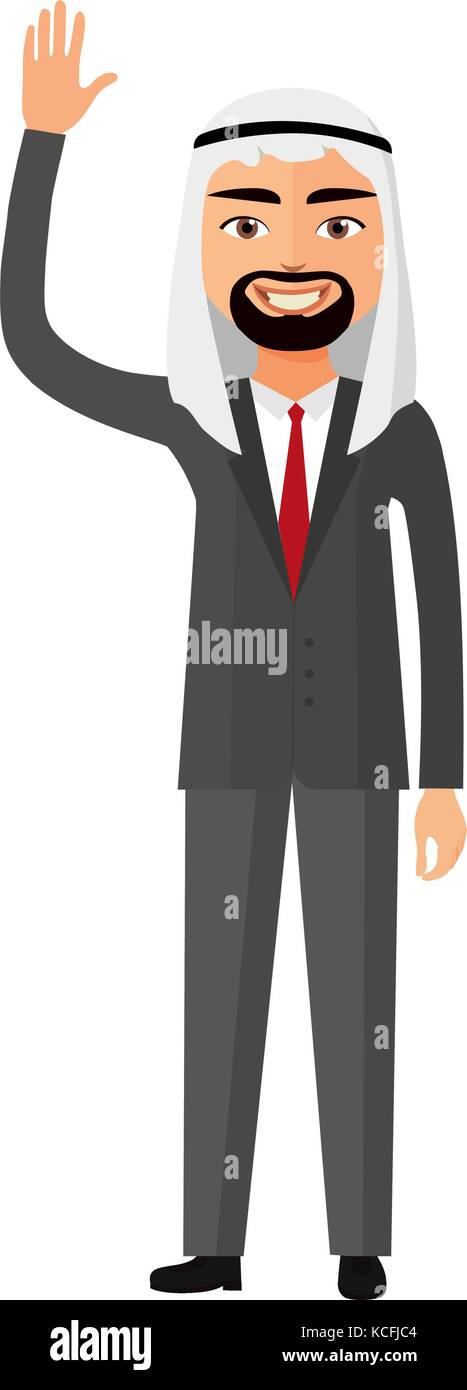 Saudi Man Clipart Bye