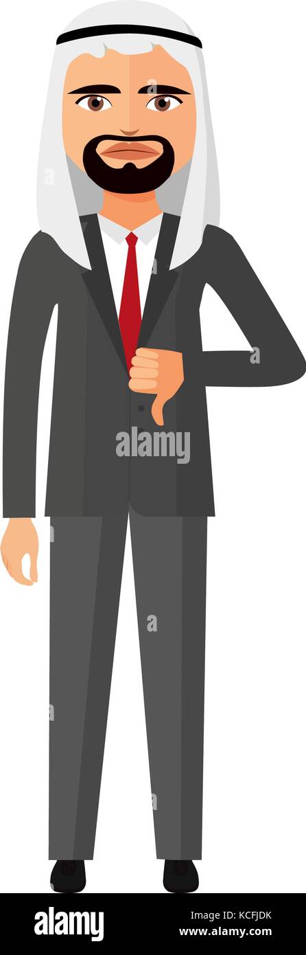 Angry arabic man standing Stock Vector Images - Alamy