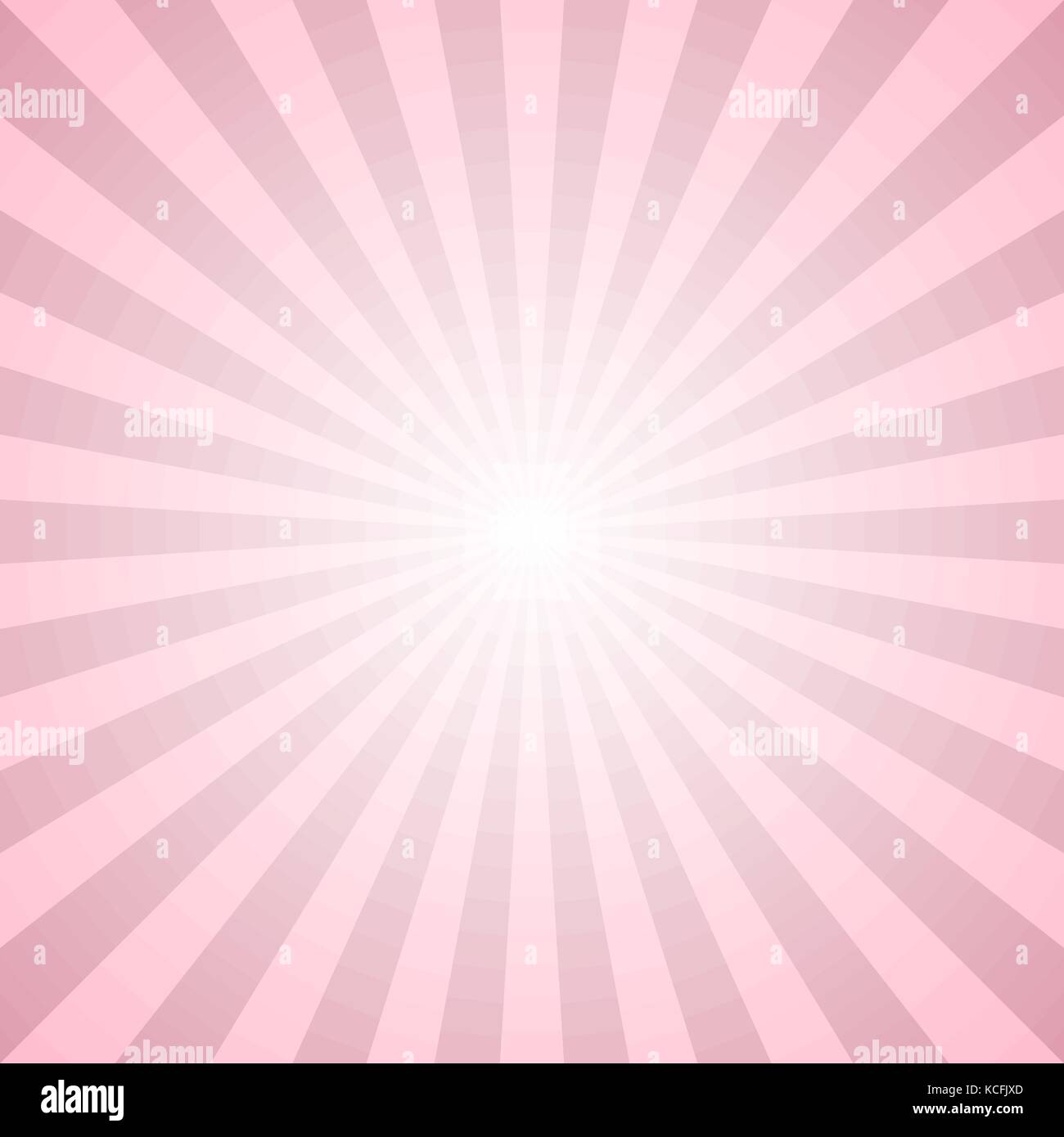 Gradient Ray Burst Background Comic Vector Graphic With Radial Stripe Pattern Stock Vector