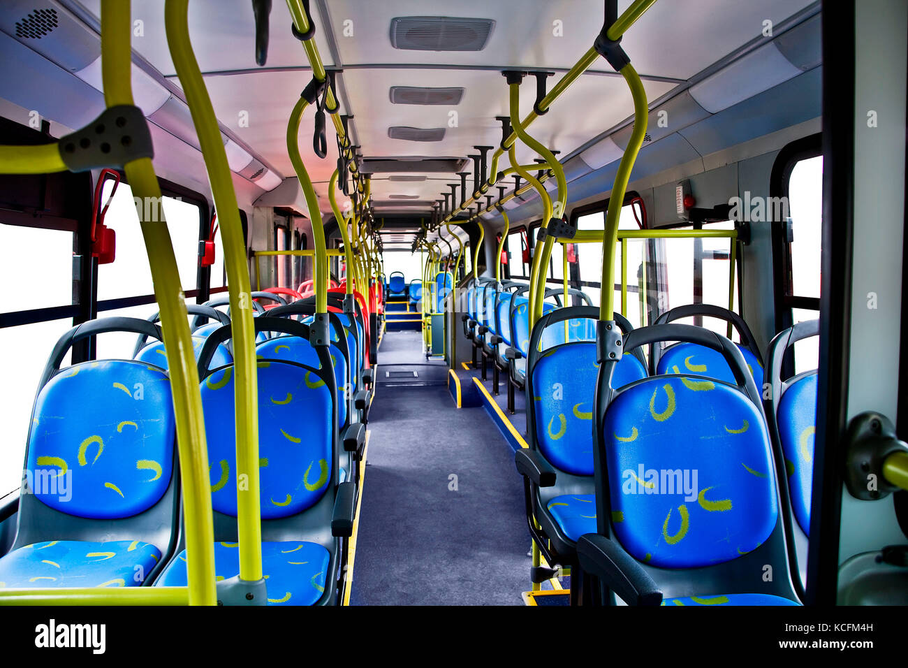 inside, bus; public transportation, 2008 Stock Photo - Alamy