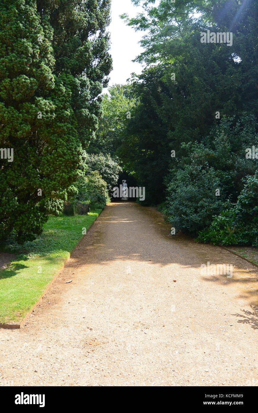 Footpath through English landscape in distance Stock Photo - Alamy
