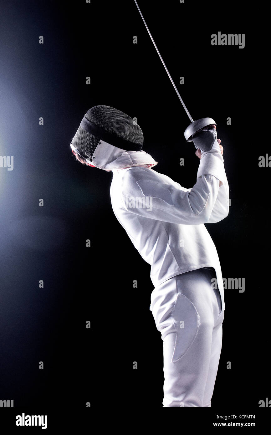 Person; fighter; fencing Stock Photo - Alamy
