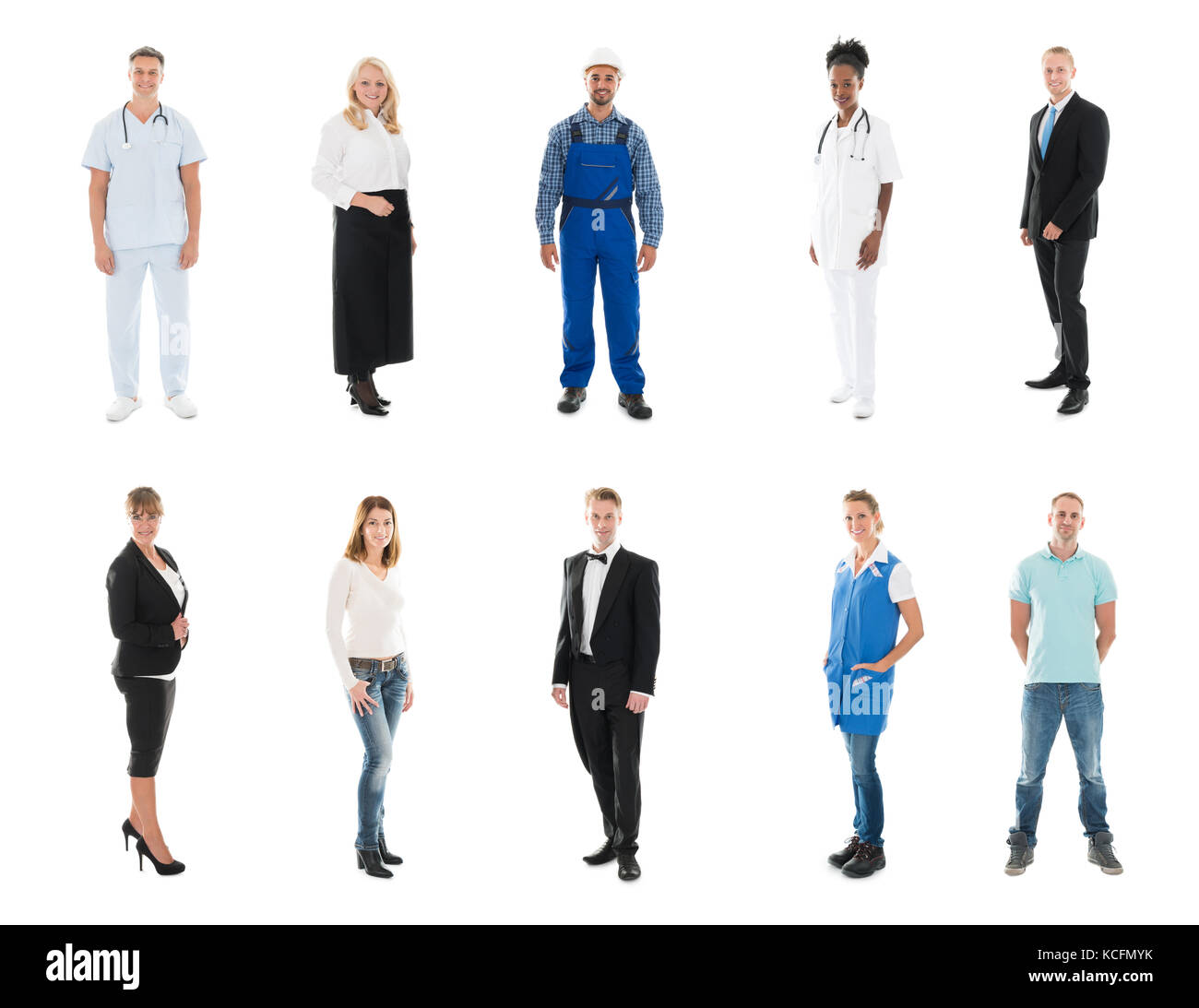 Different Occupations Isolated Cut Out Stock Images & Pictures - Alamy
