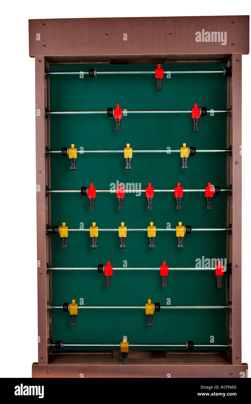 table, foosball, isolated, white background Stock Photo - Alamy