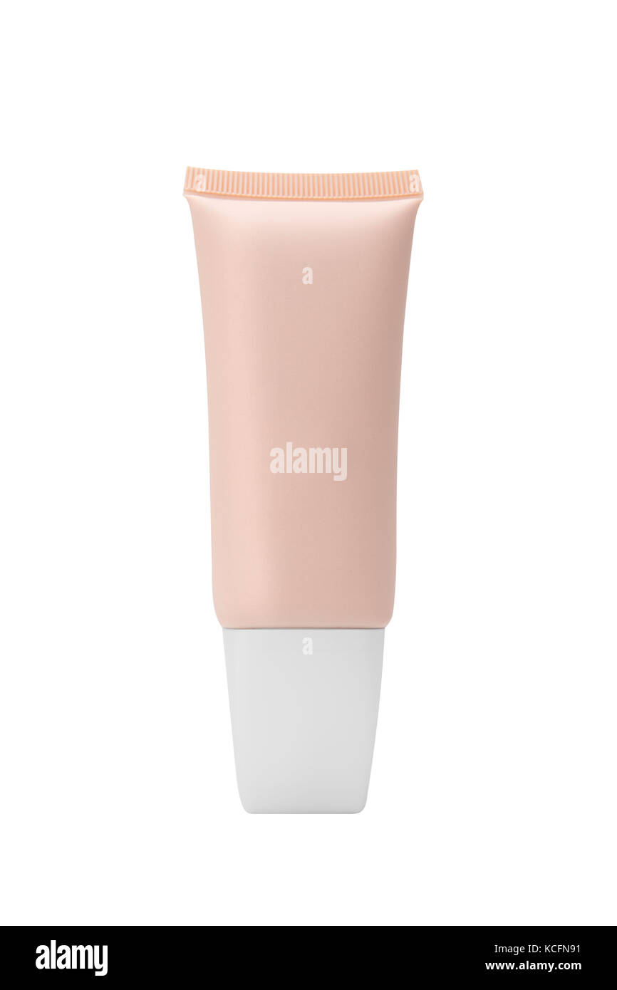 Make-up base, isolated; white background Stock Photo - Alamy