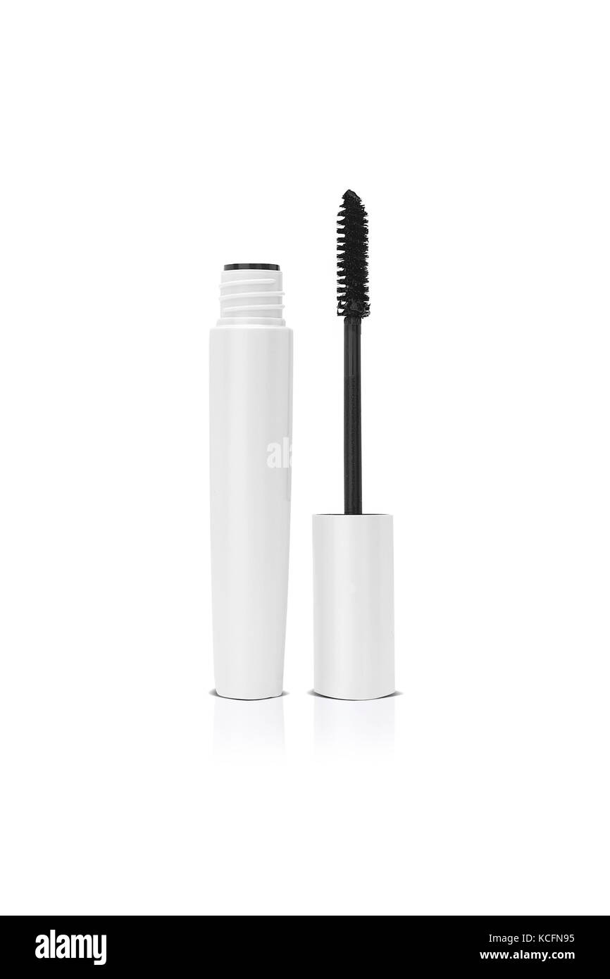 Mascara, isolated, white background Stock Photo - Alamy