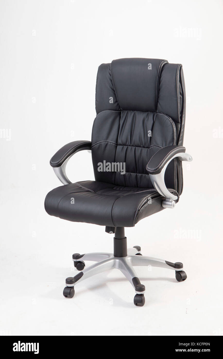 Chair, executive, office, isolated, white background Stock Photo - Alamy