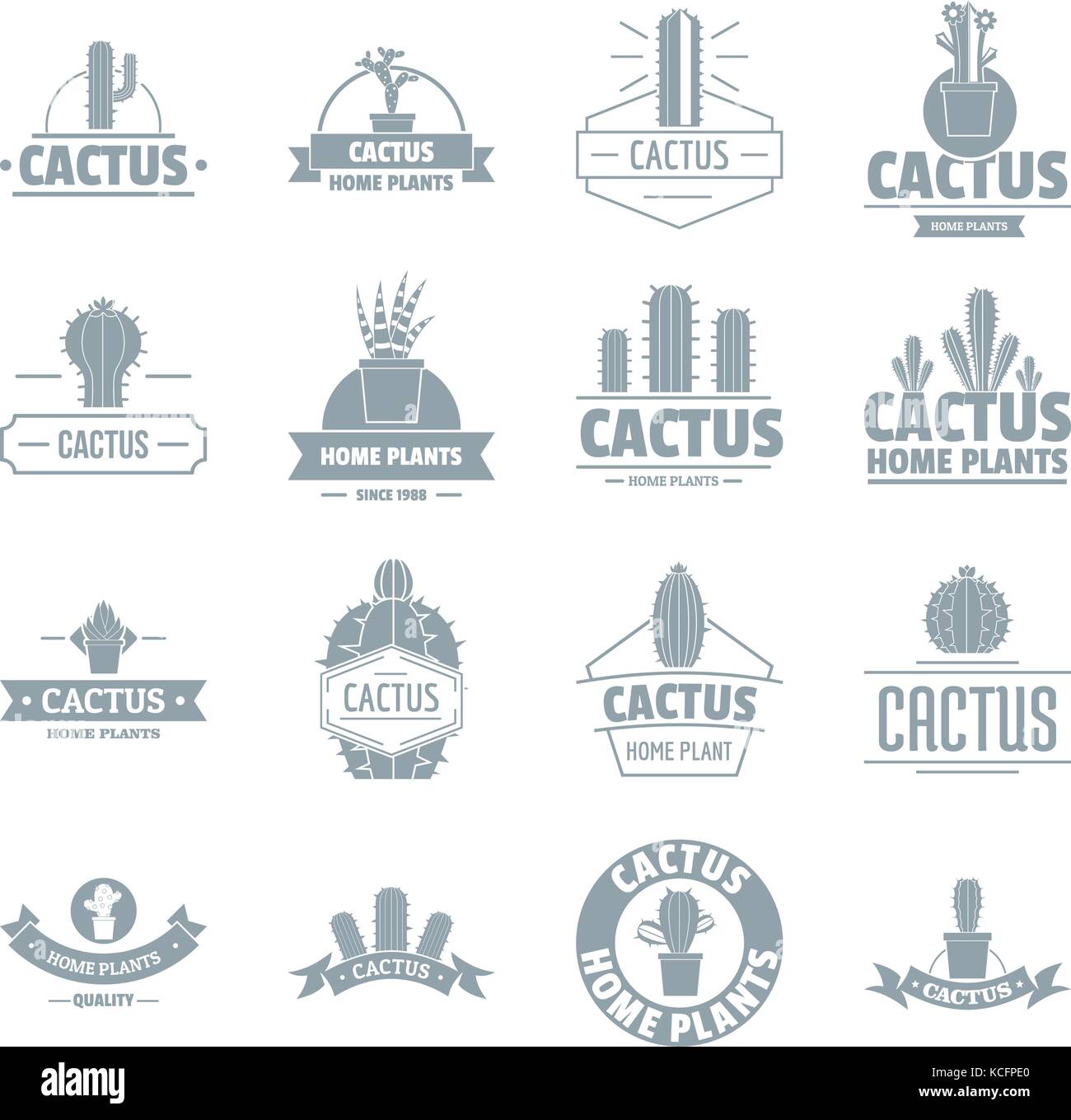 Cactus logo Stock Vector Images - Alamy