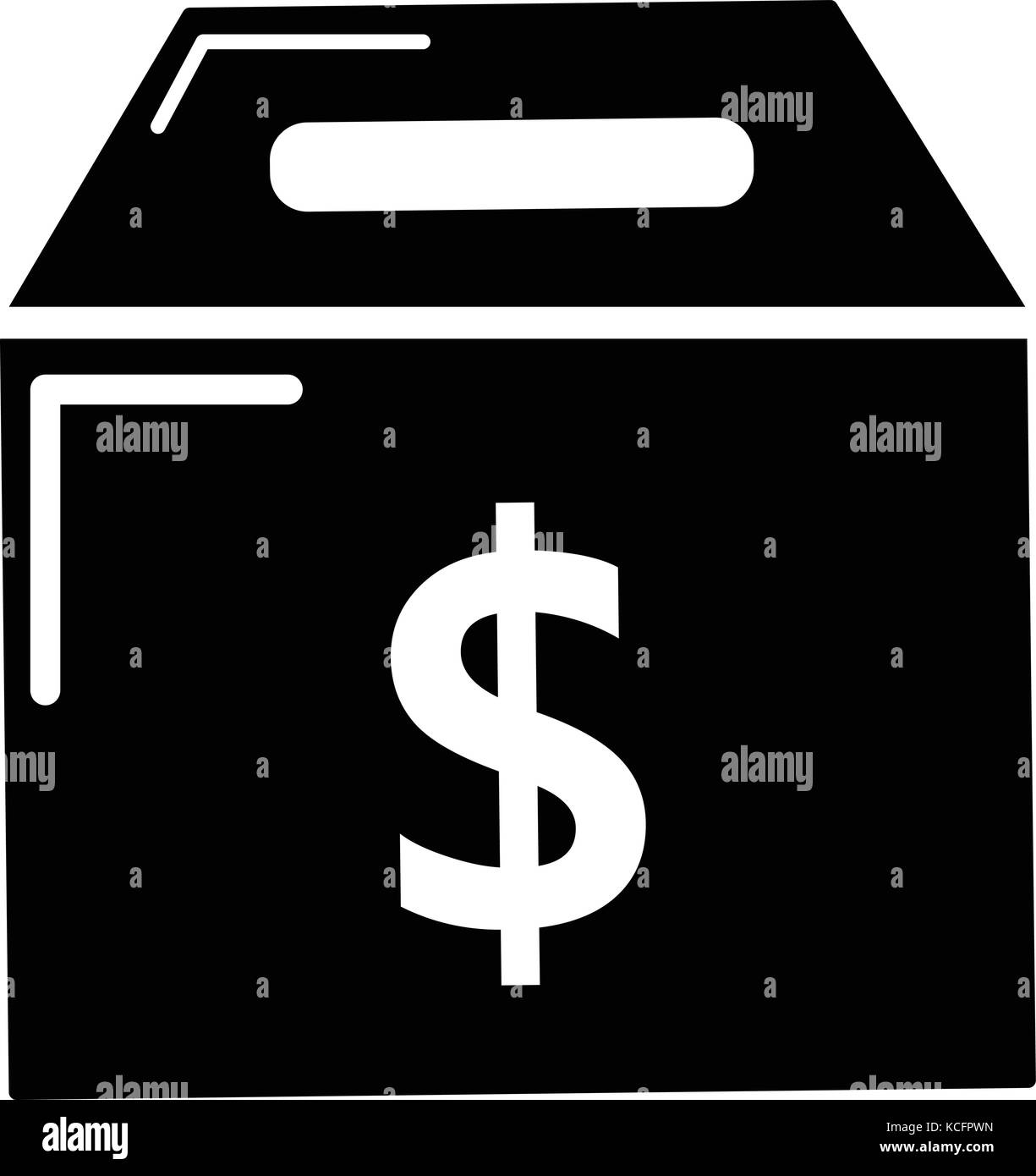Box money icon, simple black style Stock Vector Image & Art - Alamy