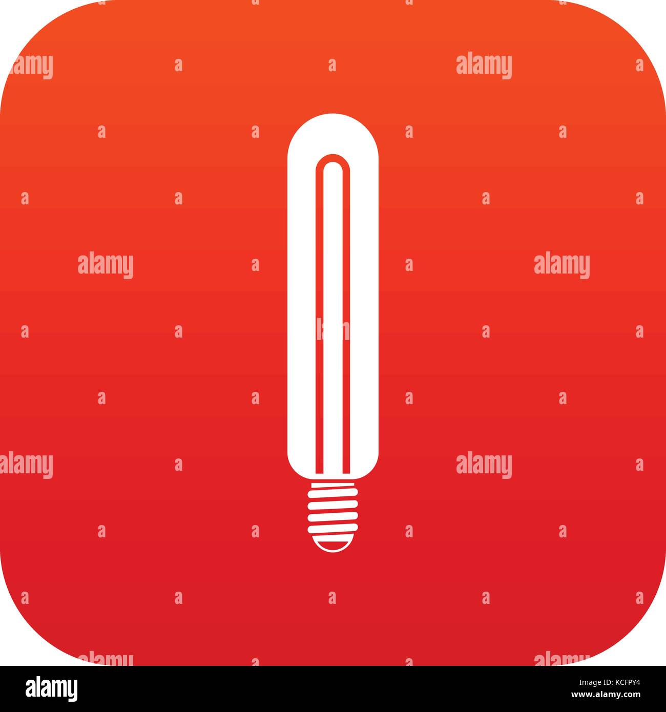 Tubular bulb icon digital red Stock Vector Image & Art - Alamy