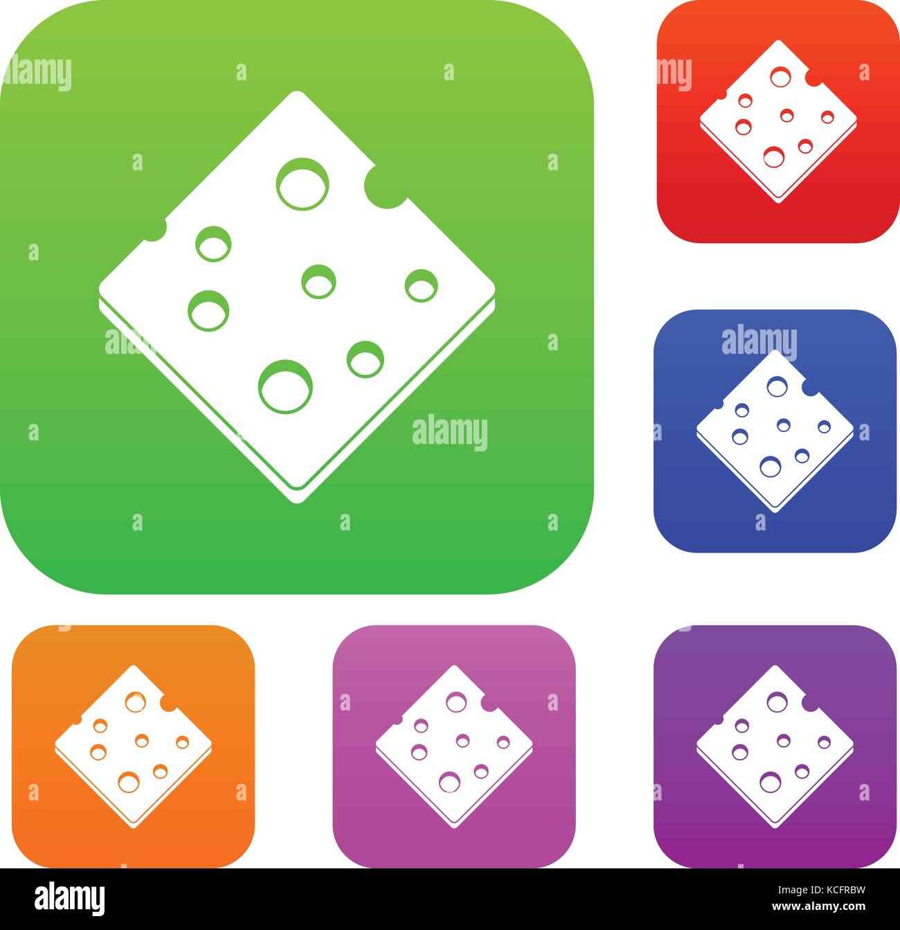 Cheese fresh block set color collection Stock Vector Image & Art - Alamy