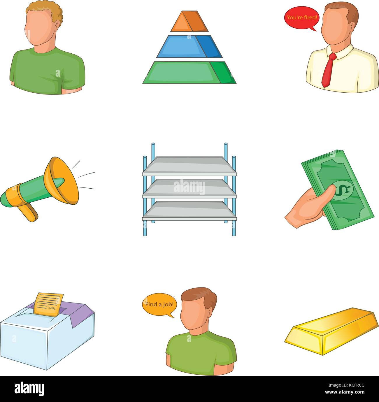 Money pyramid icons set, cartoon style Stock Vector Image & Art - Alamy
