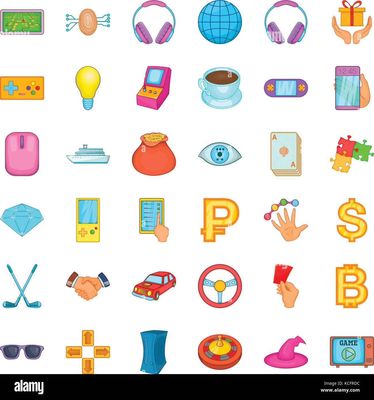 Currency Icons Set Cartoon Style Stock Vector Image And Art Alamy