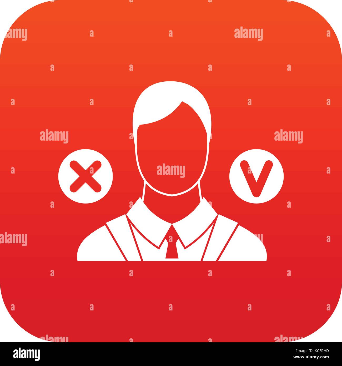 Selection icon digital red Stock Vector Image & Art - Alamy