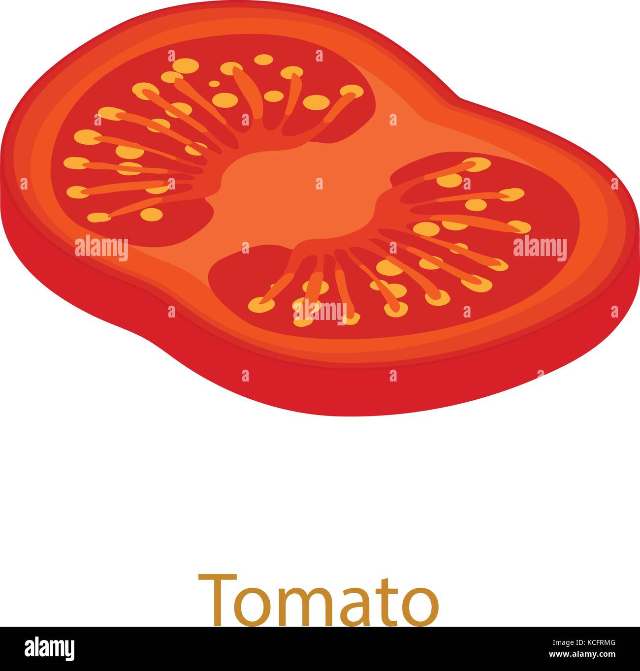 Red tomato icon isometric hi-res stock photography and images - Alamy