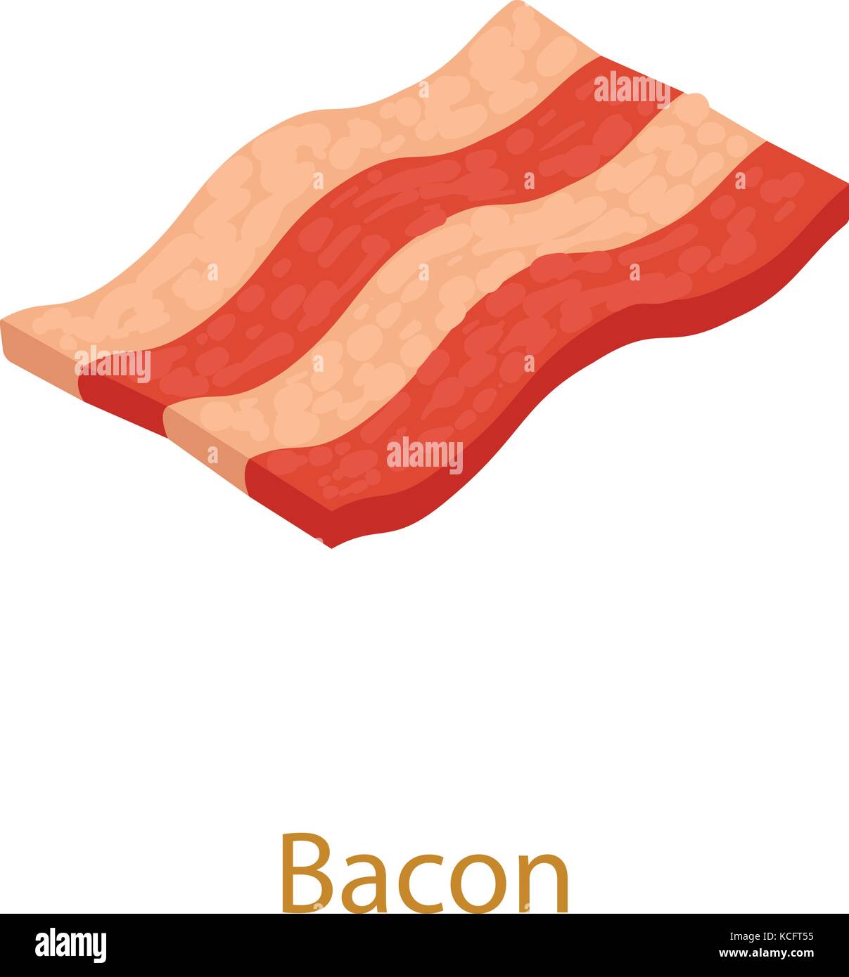 Bacon icon, isometric 3d style Stock Vector Image & Art - Alamy