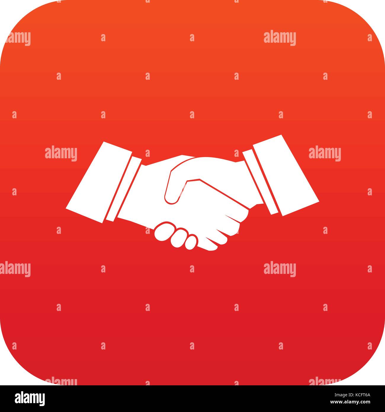 Handshake icon digital red Stock Vector Image & Art - Alamy