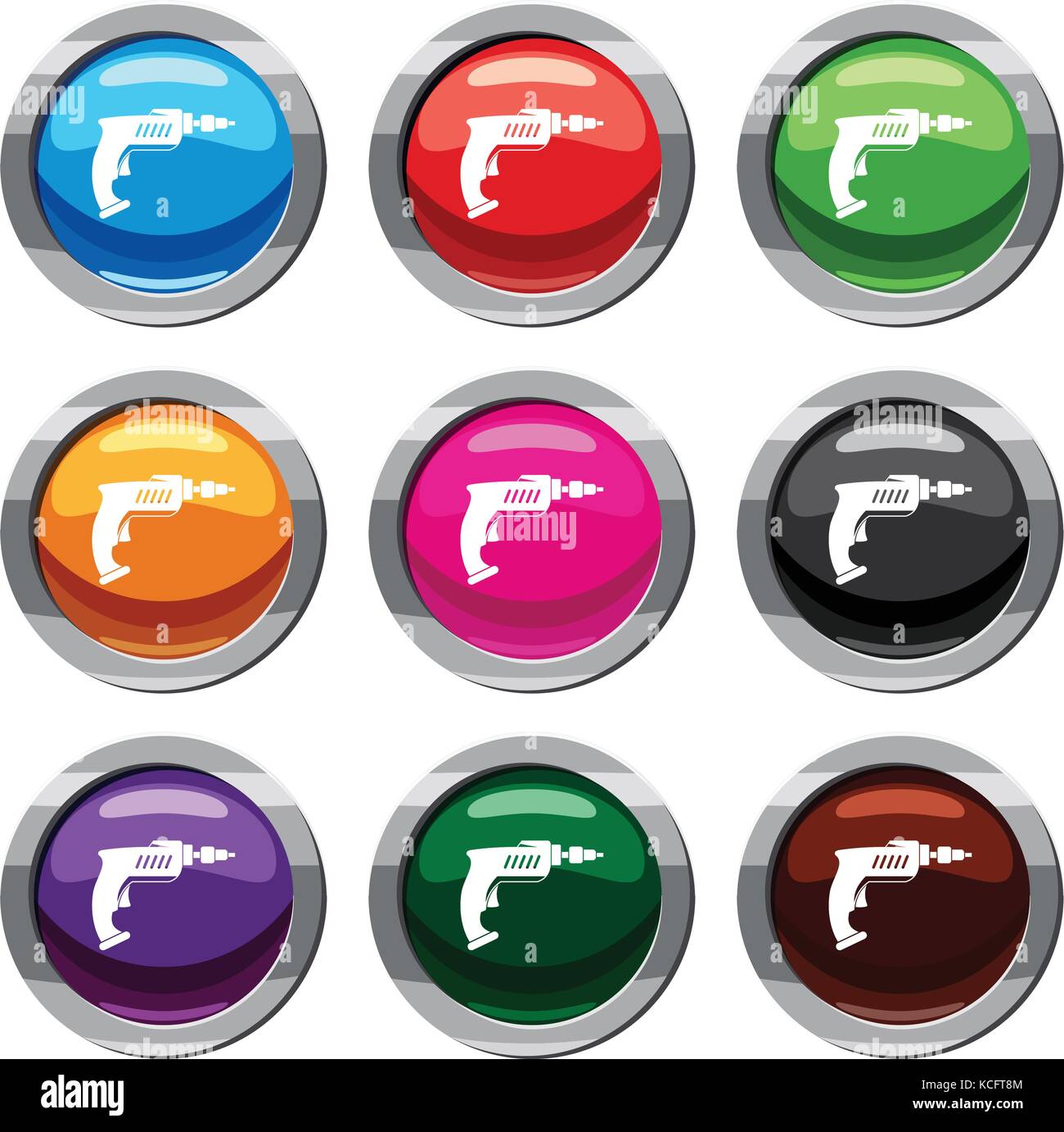 Drill set 9 collection Stock Vector Image & Art - Alamy