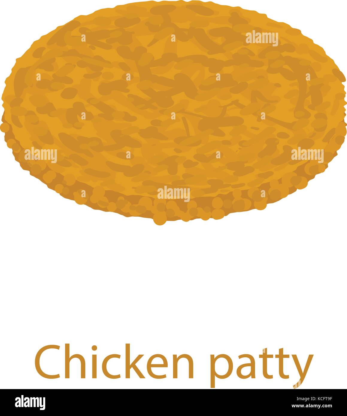 Chicken cutlet icon, isometric 3d style Stock Vector Image & Art - Alamy