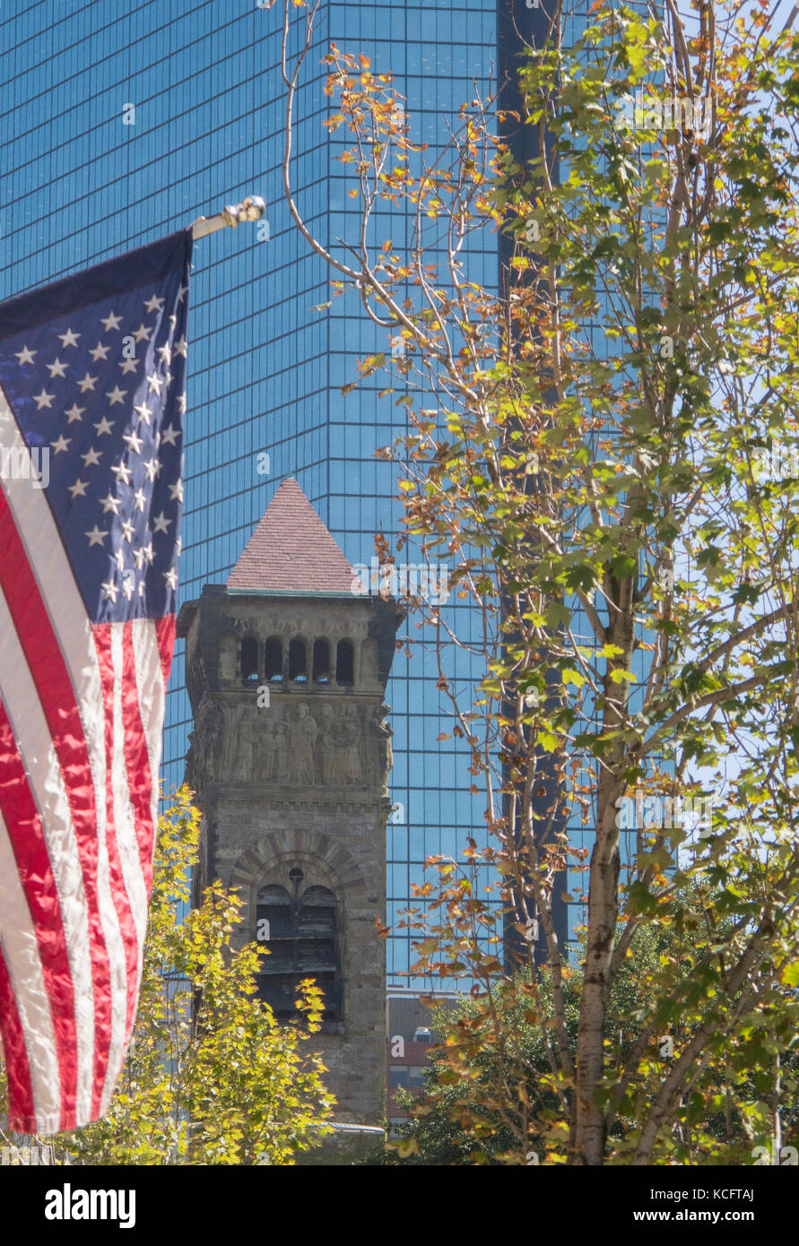 Interesting combination of photographic elements from Boston's Back Bay ...