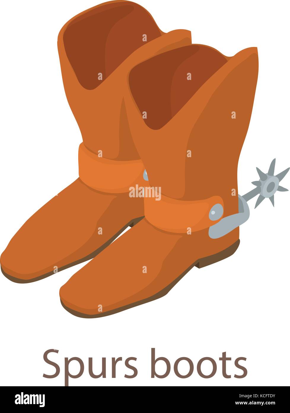 Cowgirl heel spur Stock Vector Images - Alamy