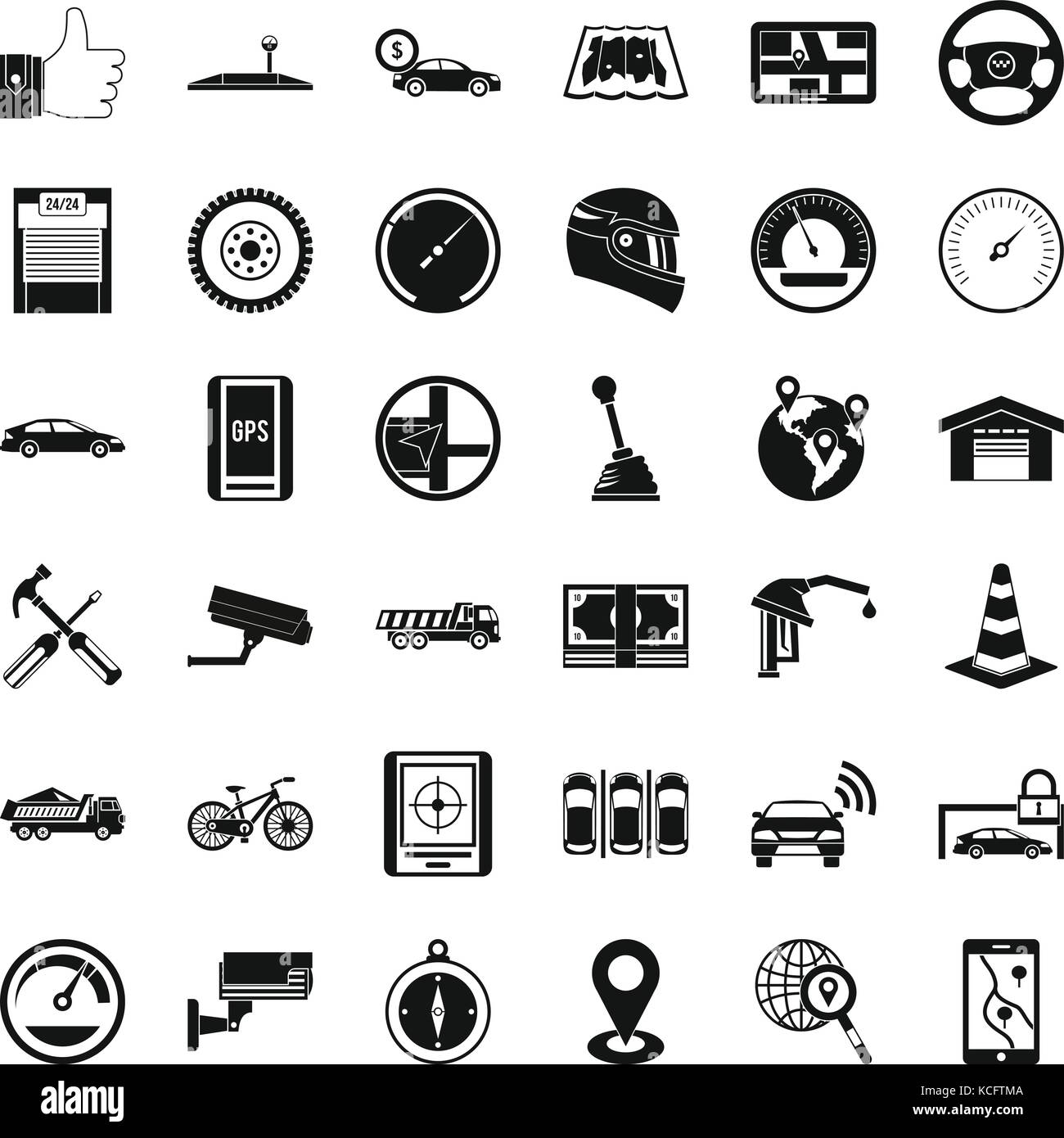 Gate icons set, simple style Stock Vector Image & Art - Alamy