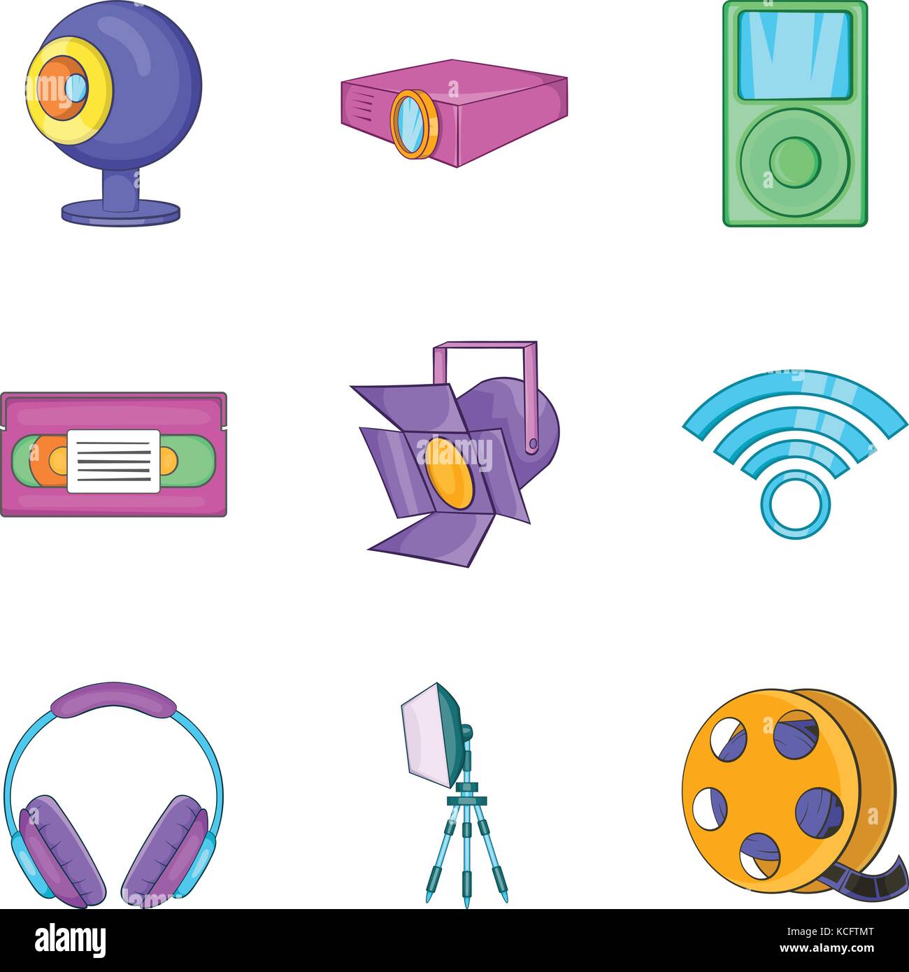 Light exposure icons set, cartoon style Stock Vector Image & Art - Alamy