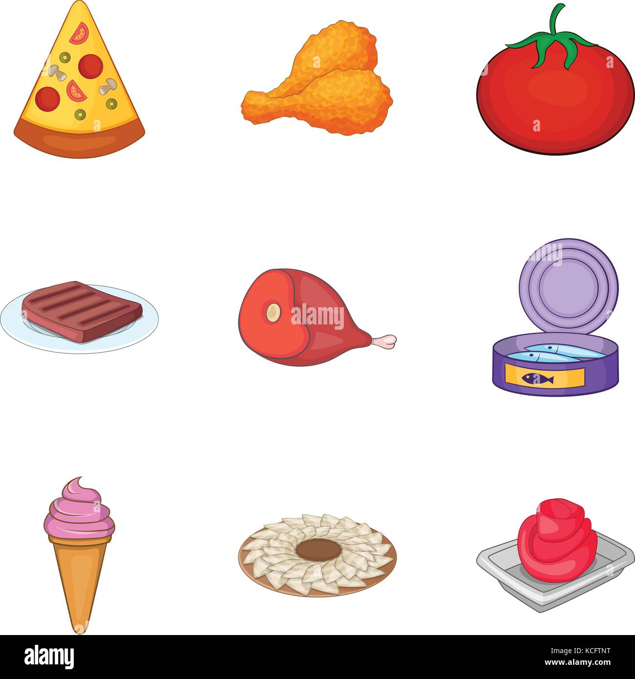 Preservative icons set, cartoon style Stock Vector Image & Art - Alamy