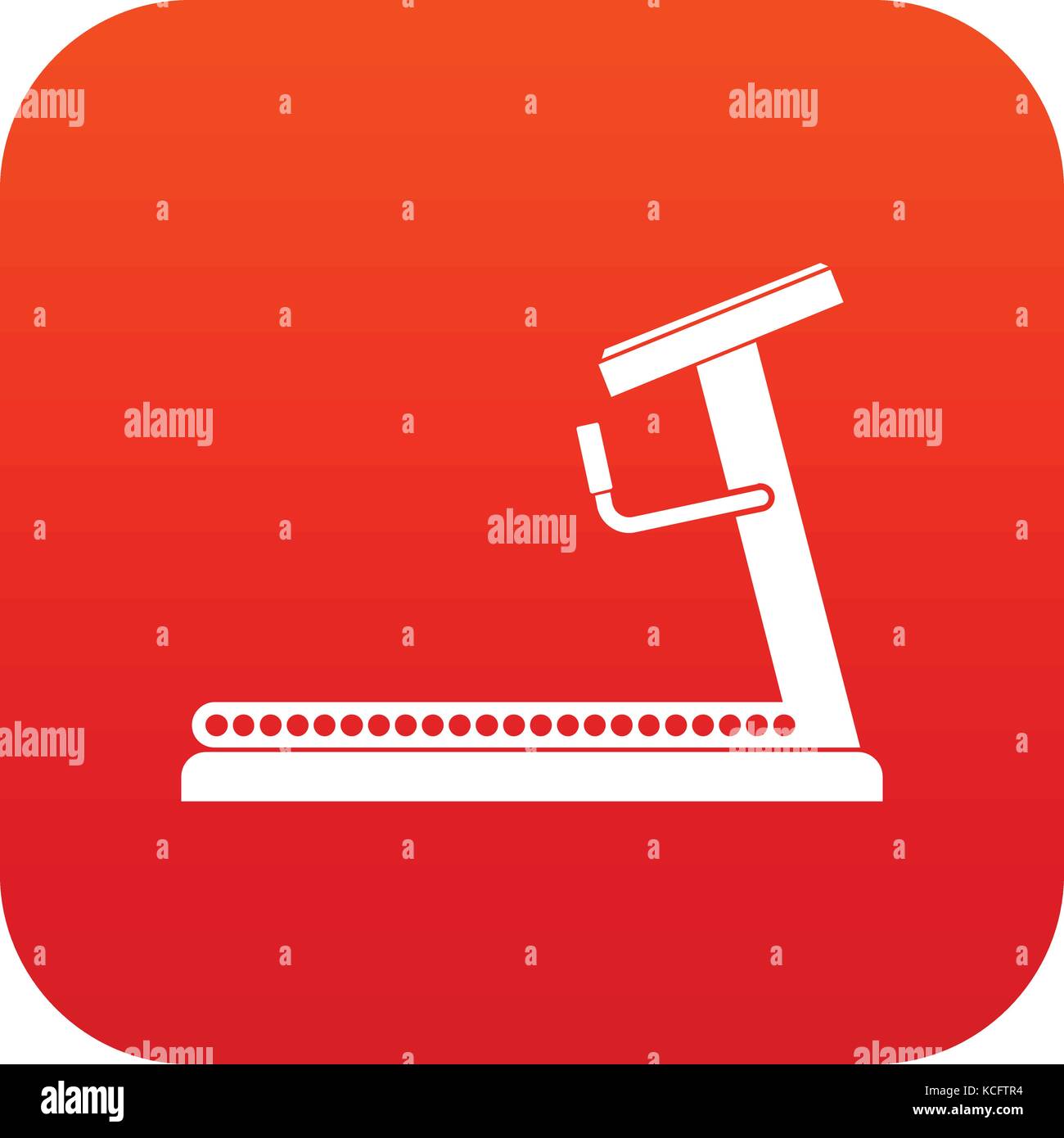 Treadmill icon digital red Stock Vector Image & Art - Alamy