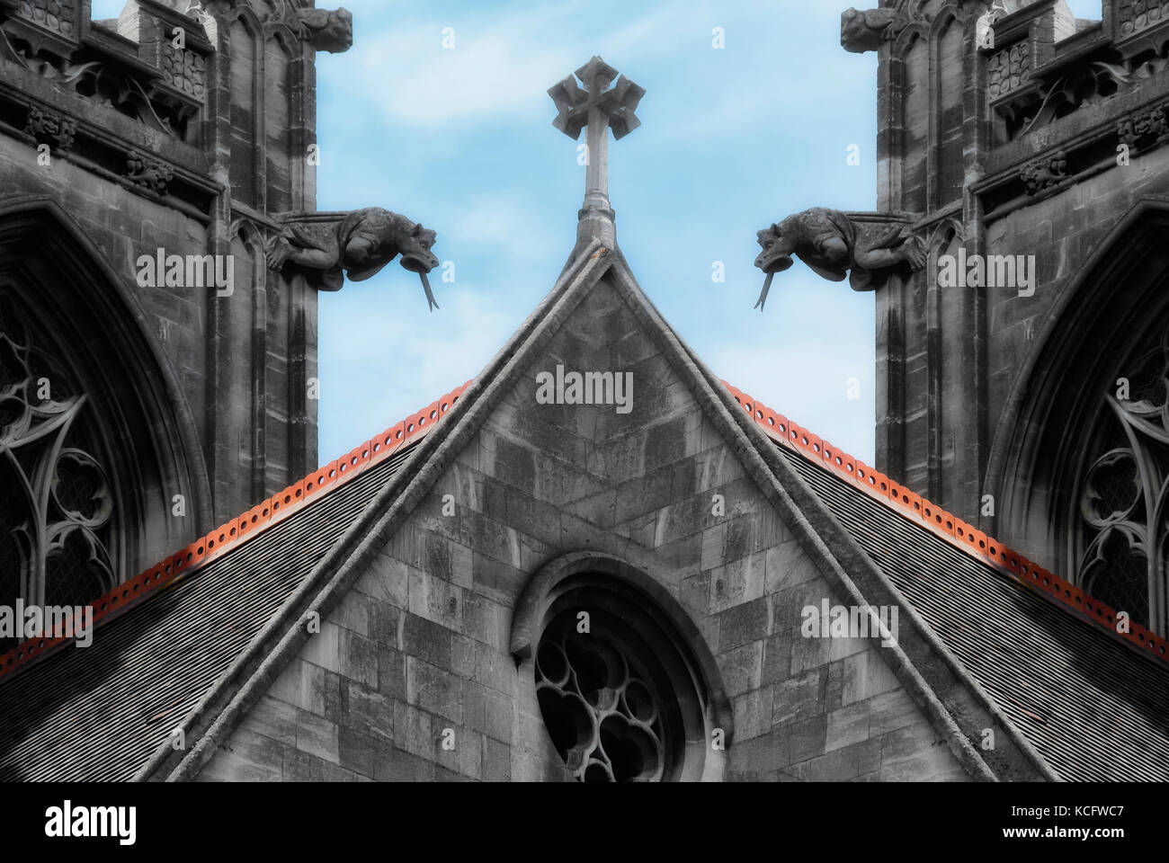 Gargoyles on the church roof hi-res stock photography and images - Alamy