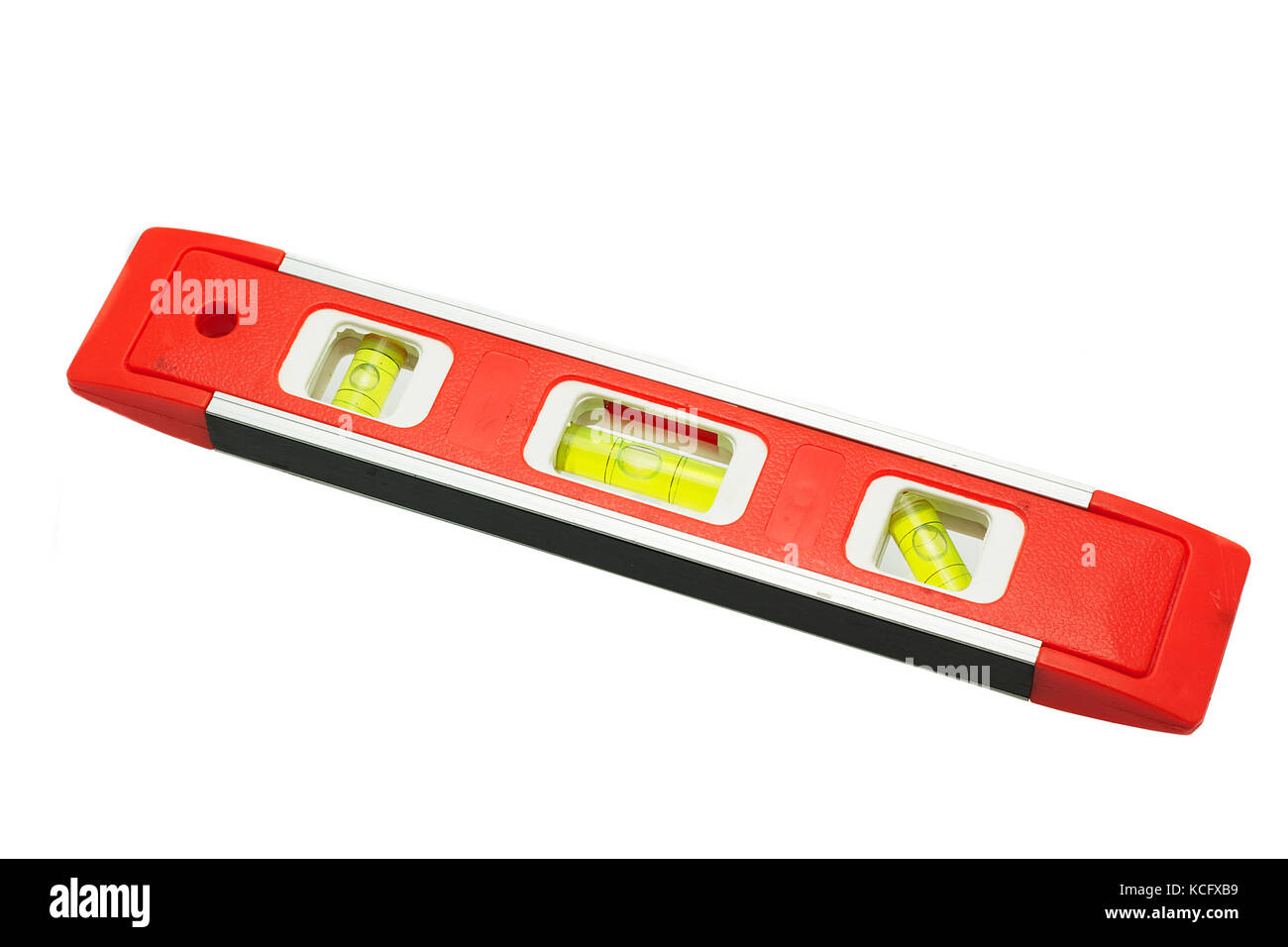 Bubble balance level isolated on white Stock Photo - Alamy