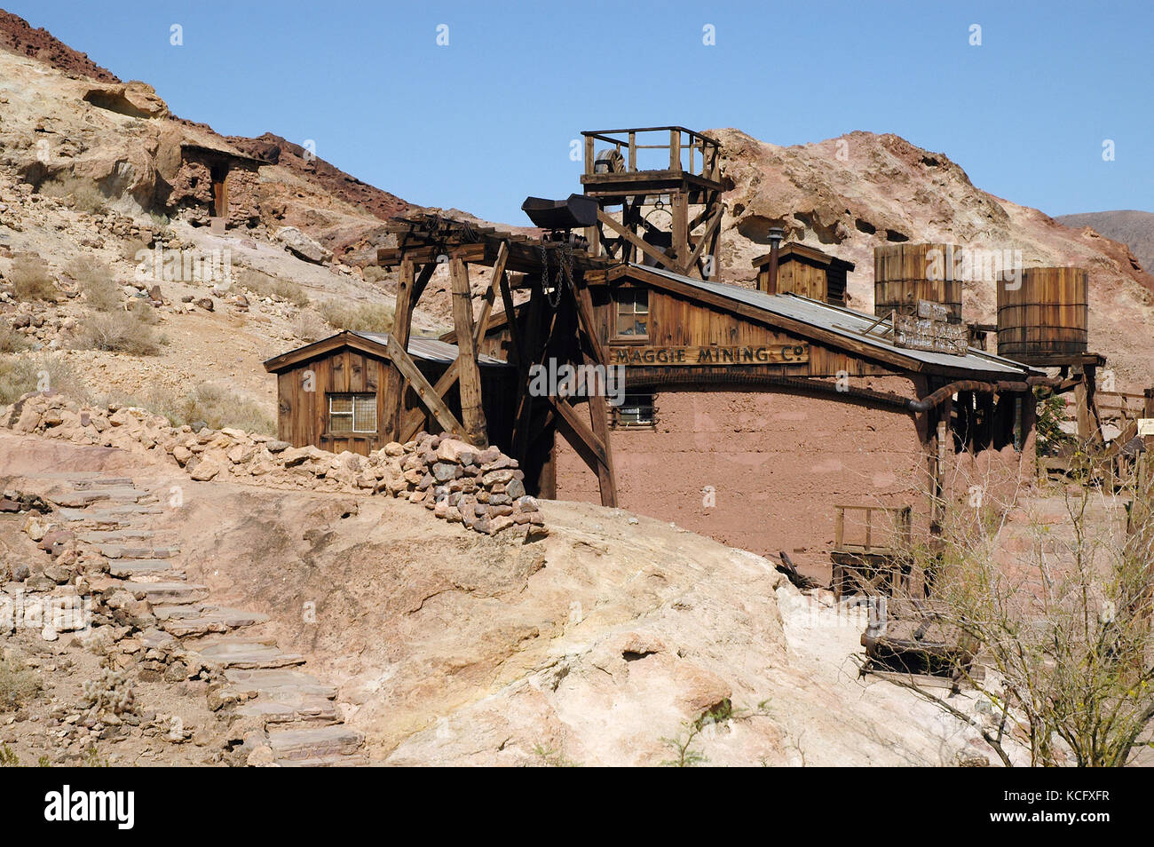 Old Mining Town at Calico, San Bernardino County, California, USA Stock ...