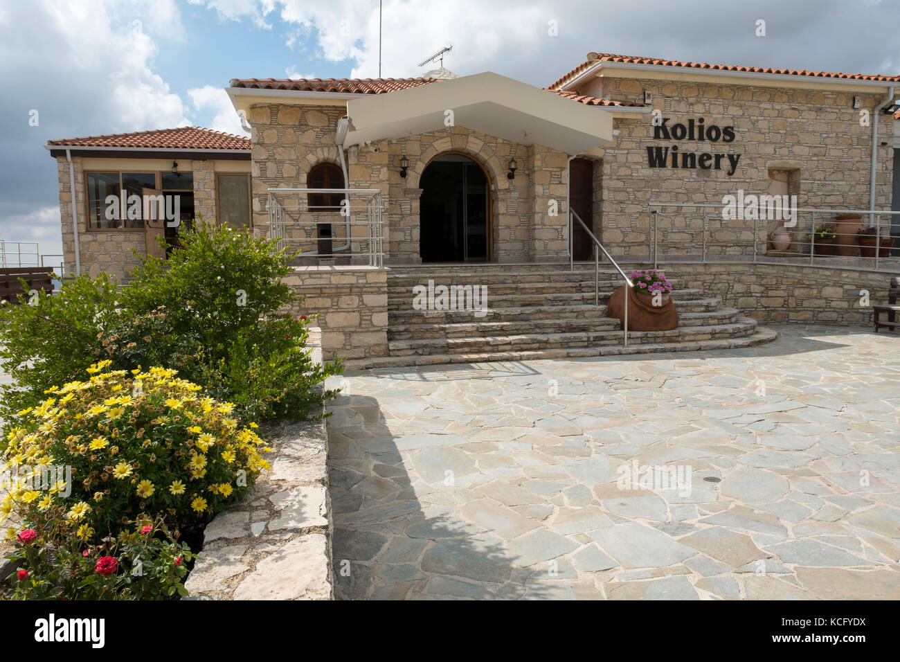 Kolios Winery at Ayios Fotios in the Paphos district of Southern Cyprus ...
