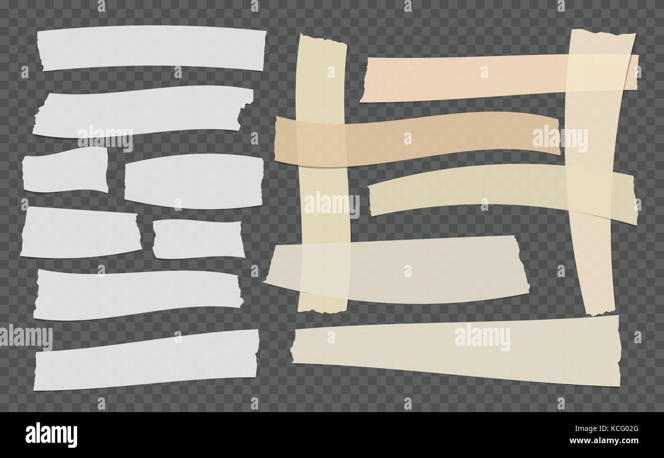 Brown and white different size adhesive, sticky, scotch tape, paper ...