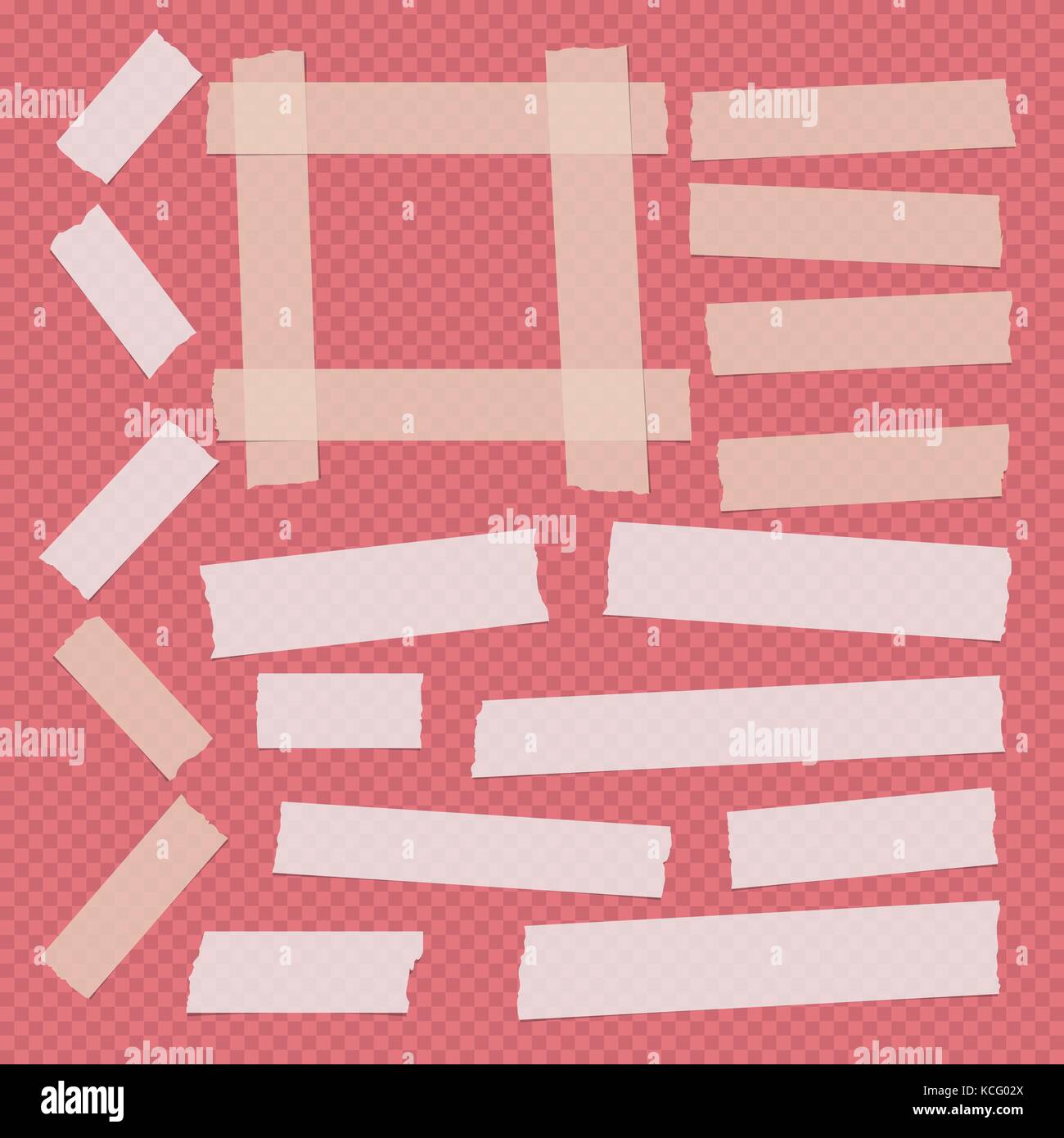 Brown and white different size adhesive, sticky, scotch tape, paper ...