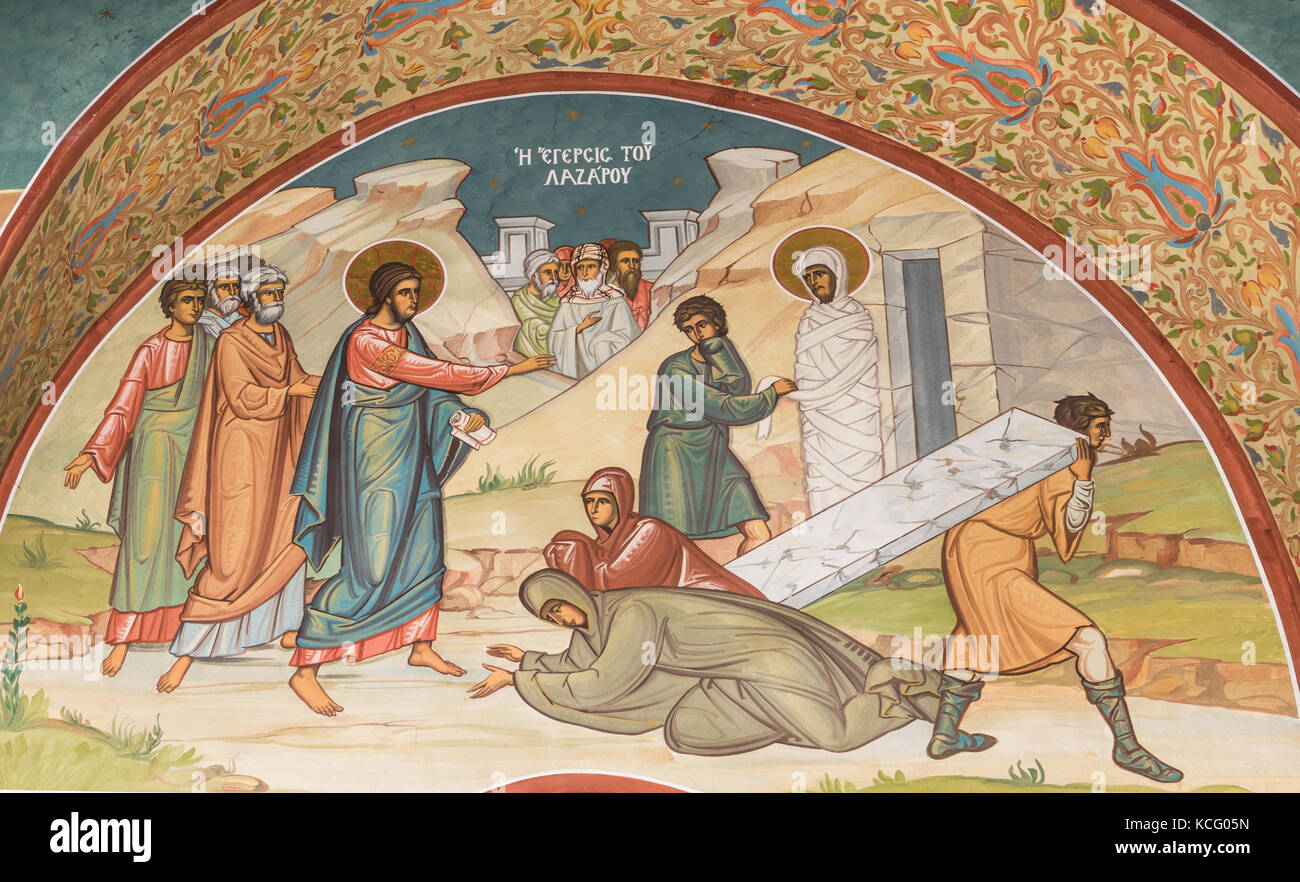 Resurrection of Lazarus Stock Photo - Alamy