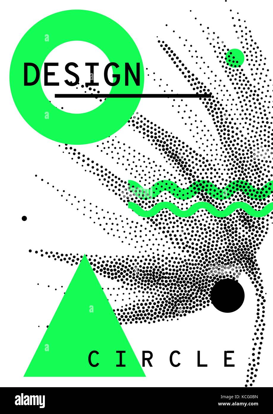 Universal trend Poster Background with bright bold geometric ...