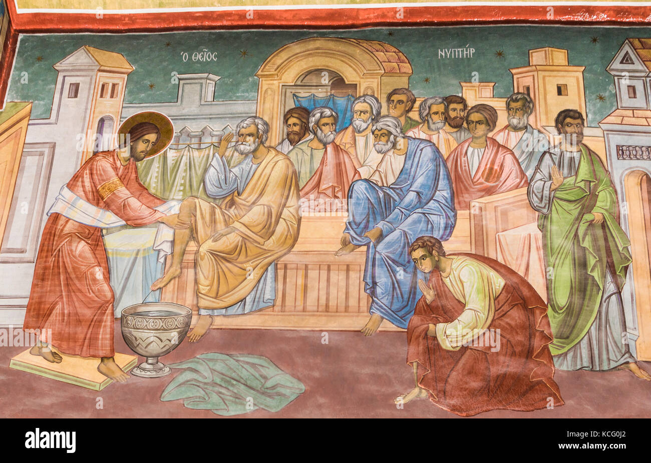 Foot washing church hi-res stock photography and images - Alamy