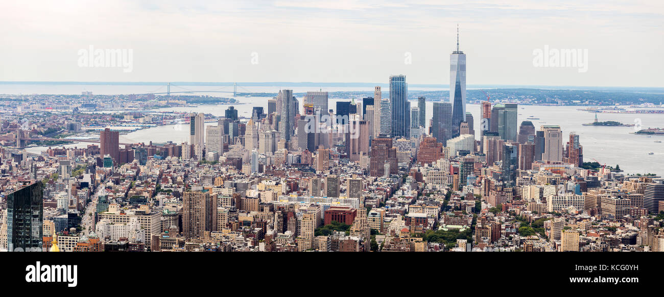 Lower manhattan aerial hi-res stock photography and images - Alamy