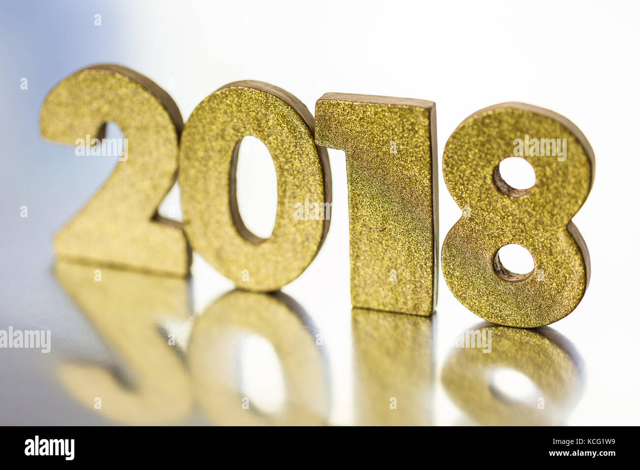 Gold numbers 2018 year on hi-res stock photography and images - Alamy