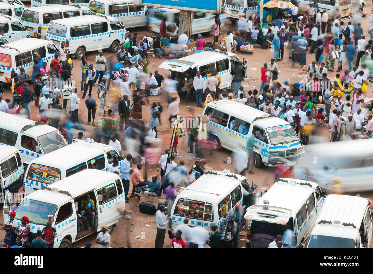 Bus and taxi park, Kampala, Uganda Stock Photo - Alamy