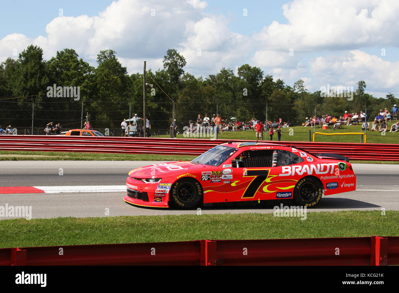 Justin Allgaier. Car 7. NASCAR XFINITY Race. Mid-Ohio Sports Car Course ...