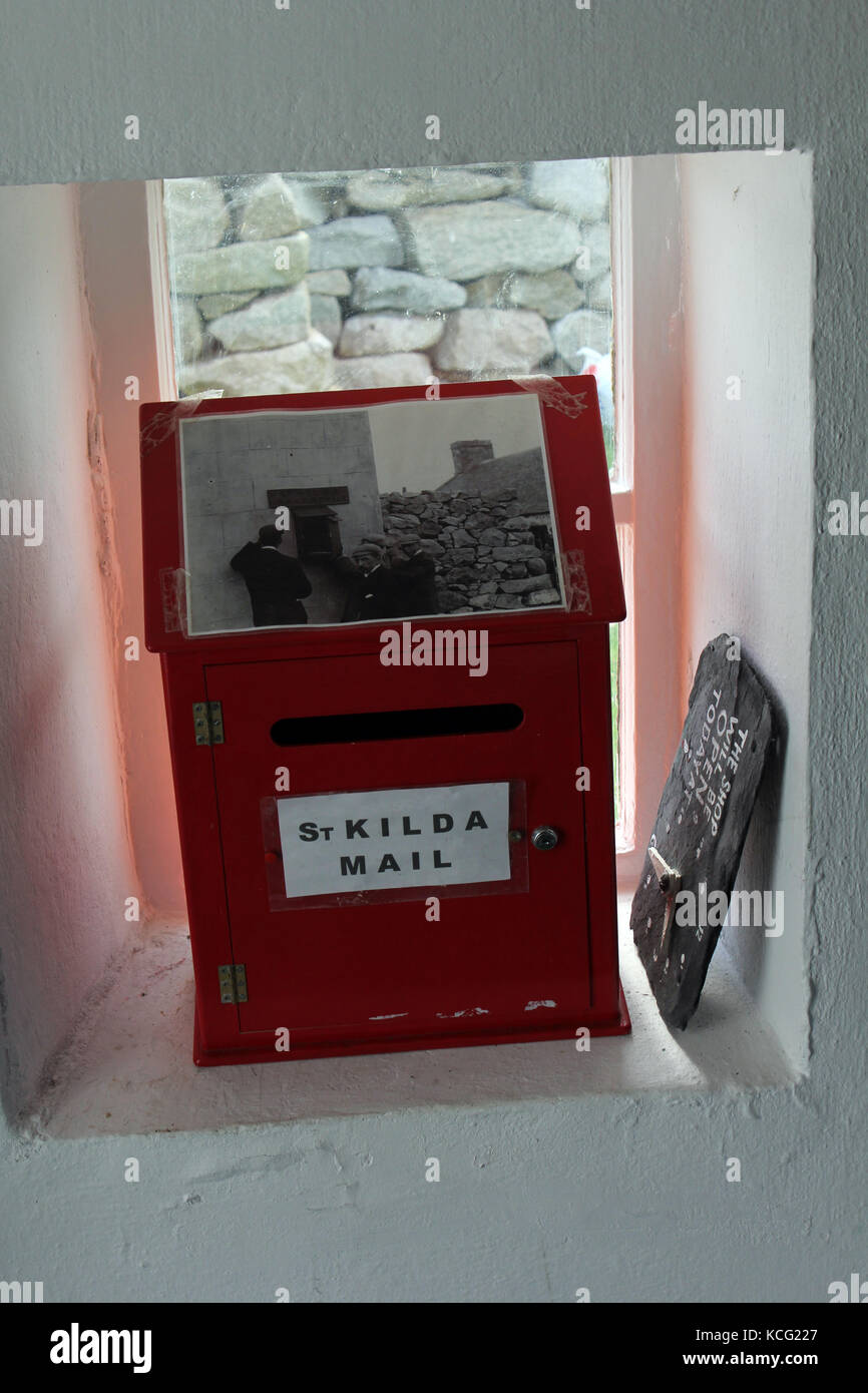 post box on st kilda scotland Stock Photo - Alamy